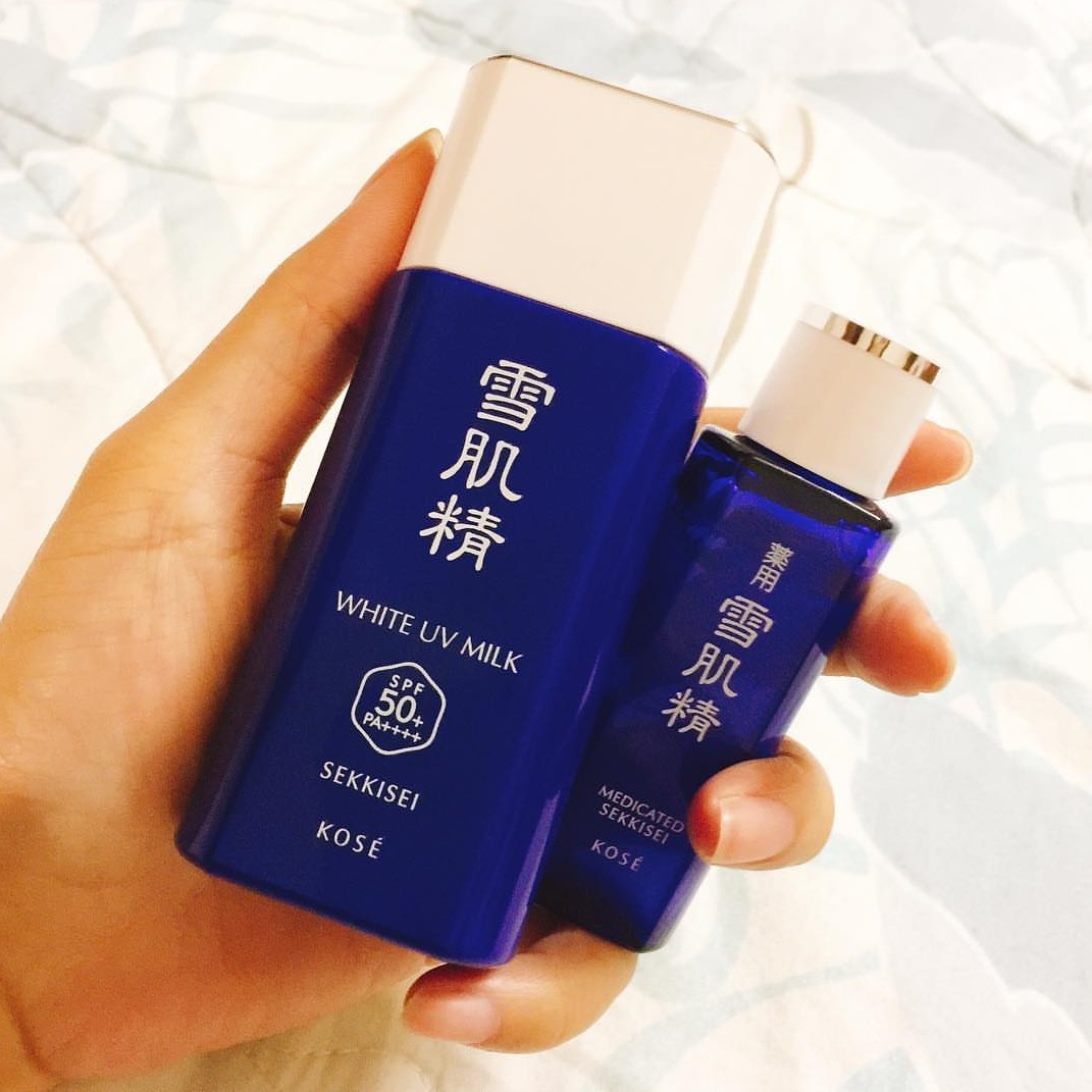 Set Kem Chống Nắng Kose White UV Milk 60ml + Lotion Kose Medicated ...