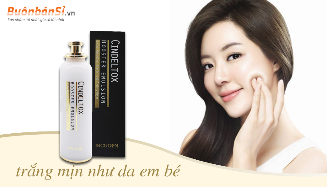Review Nhũ tương Dưỡng Trắng Cindel Tox Booster Emulsion 120ml Hàn Quốc