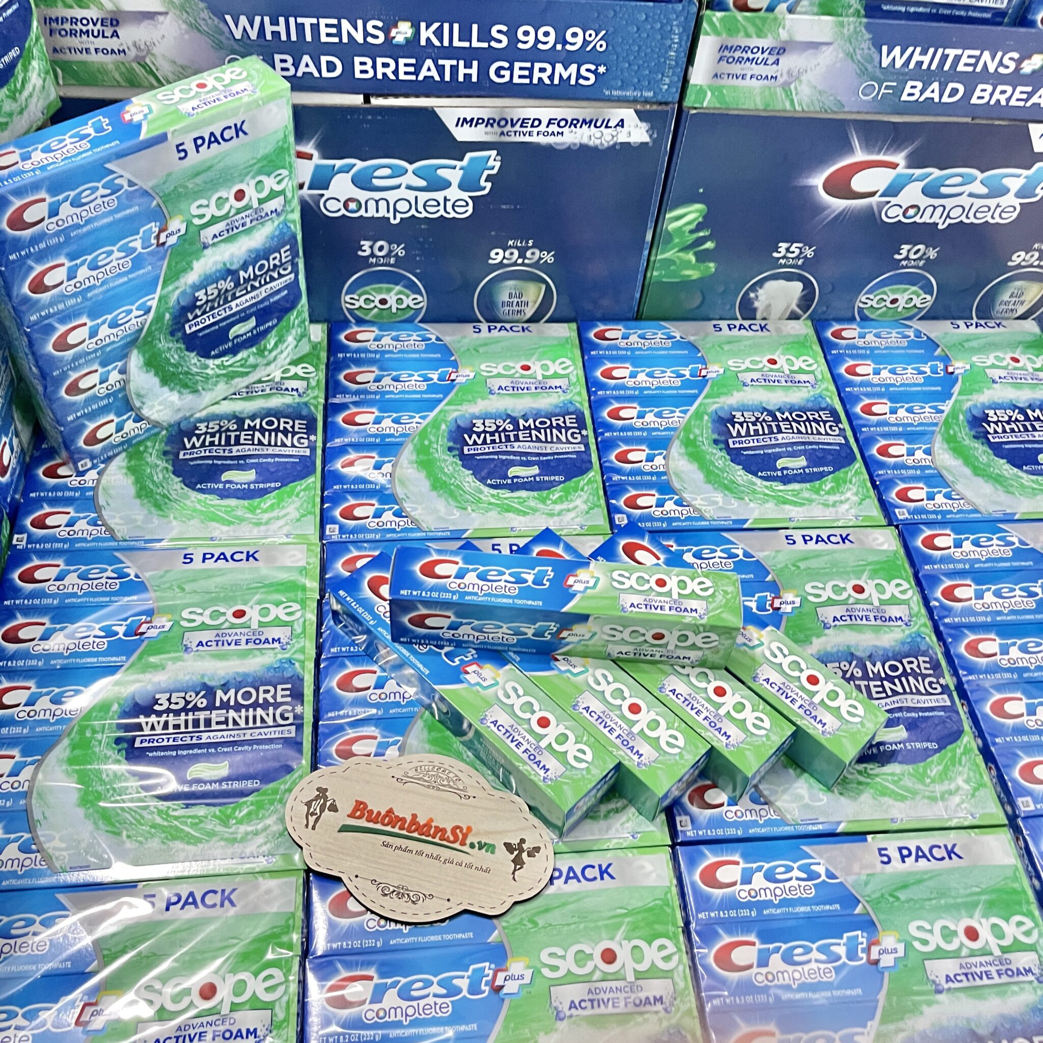 Kem Đánh Răng Crest Plus Scope Advanced Active Foam 232g