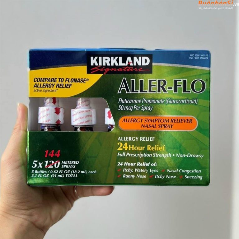 Thuốc Xịt Xoang Aller Flo Mẫu Mới - Set 5 Lọ x 18.2ml